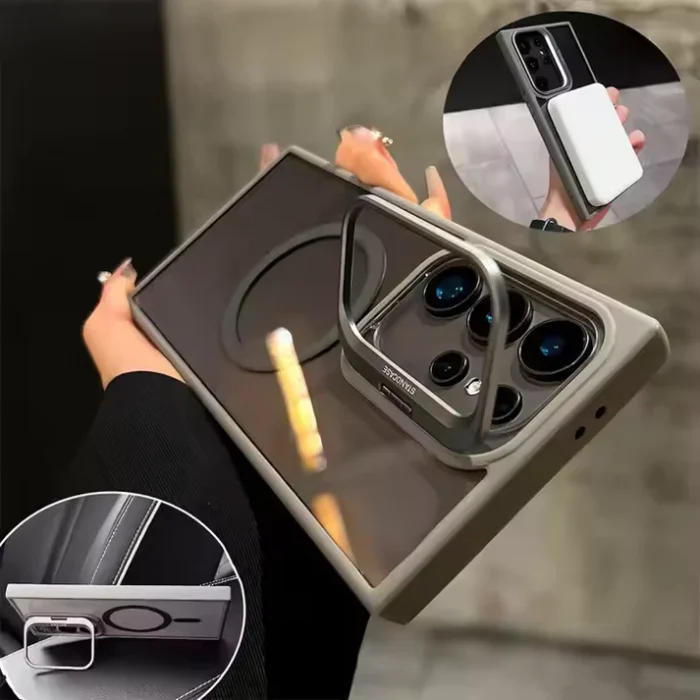 Luxury Camera Lens Flip Bracket Case – Samsung Series