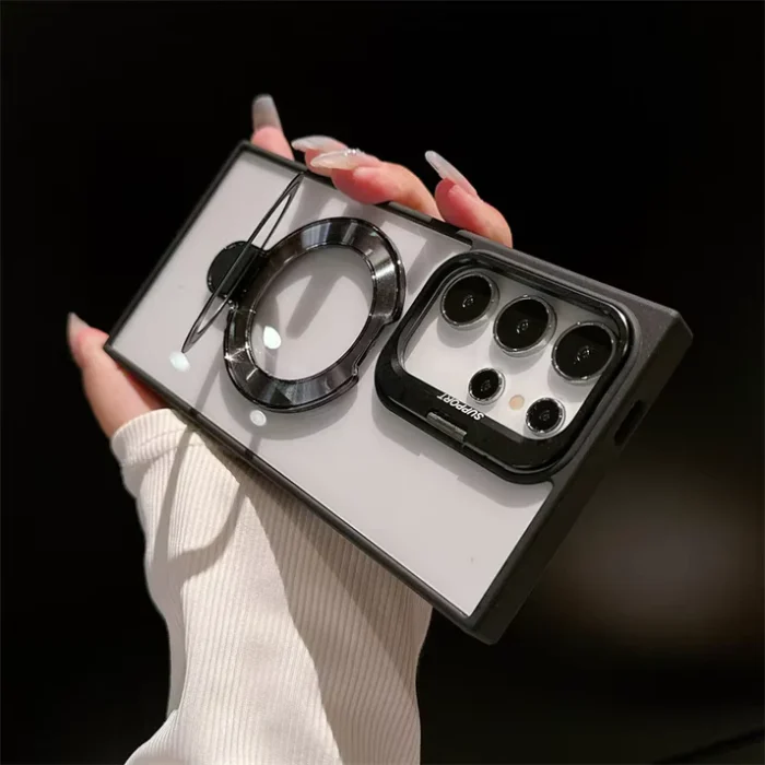 Luxury MagSafe Magnetic Case with Single Stand